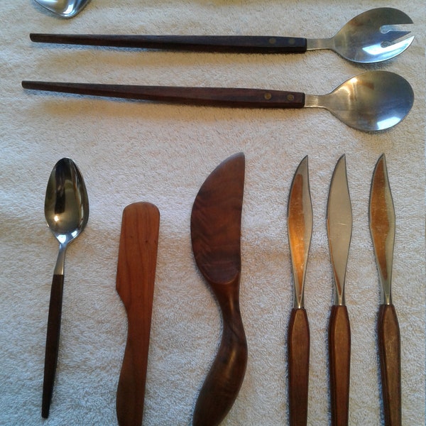Wood Handle Utensils - Etsy