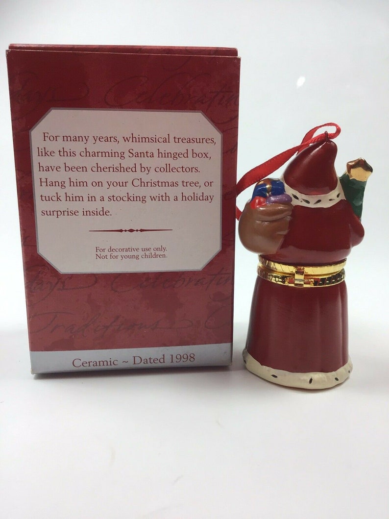 Vintage Hallmark Keepsake Ornament, 1998, "santa's Hidden Surprise ...
