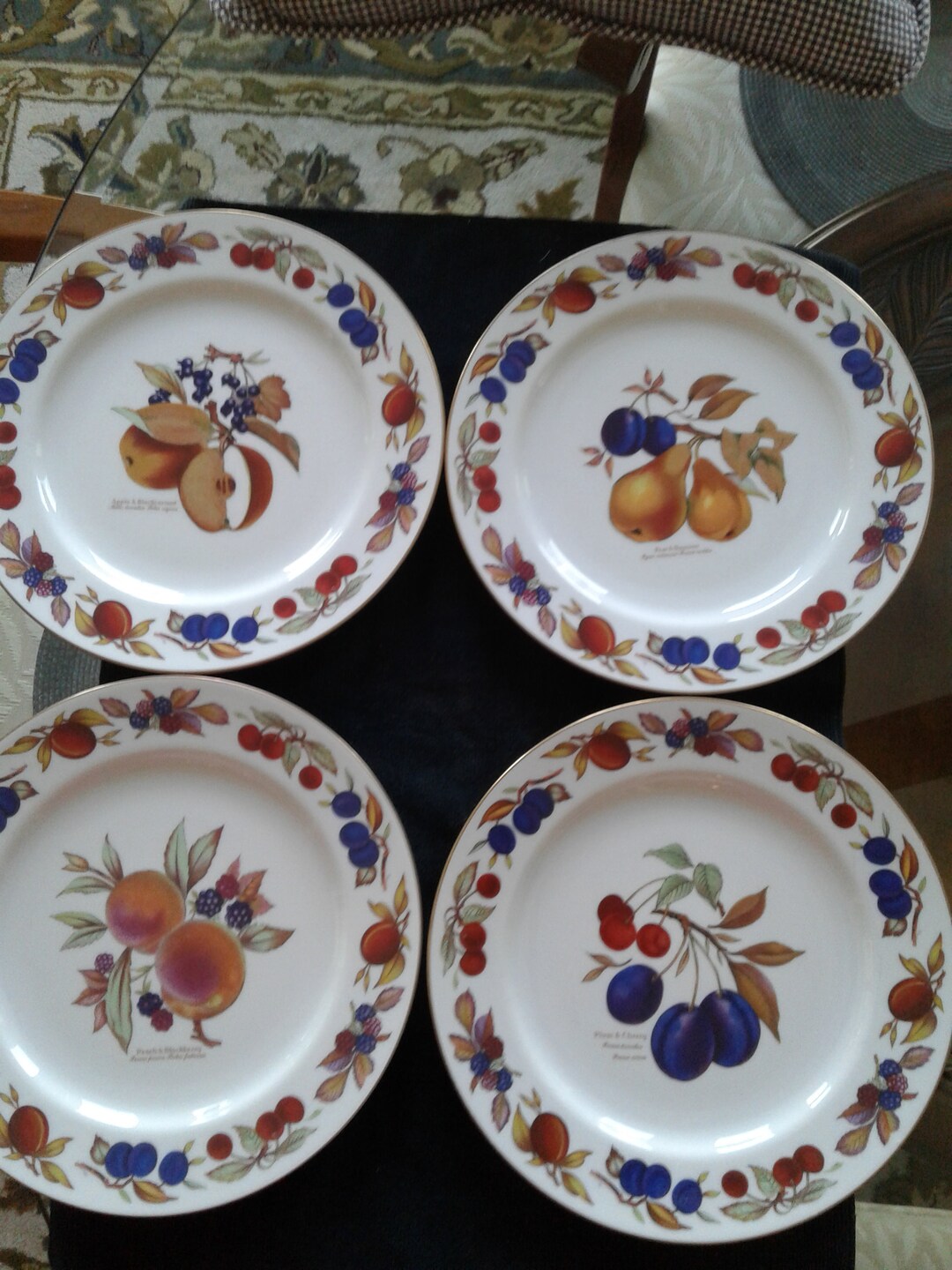 Vintage Dinner Plates, Royal Worcester, "evesham Gold," Collector ...