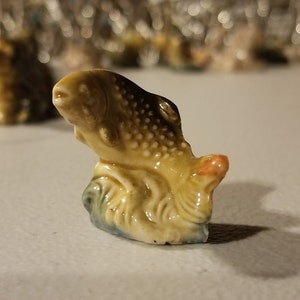 Vintage Wade Ceramics Ltd. Miniature Hedge Hog, Trout, and Alligator ...
