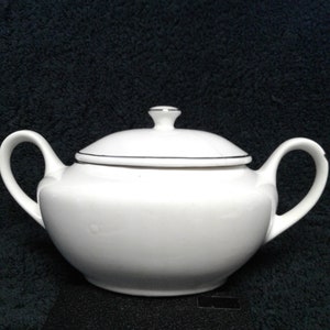 Vintage White China With Platinum Trim, Coupe Style, No Pattern, Make ...