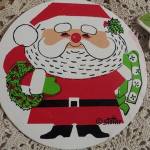 Vintage Stotter Coasters santa Clause With - Etsy