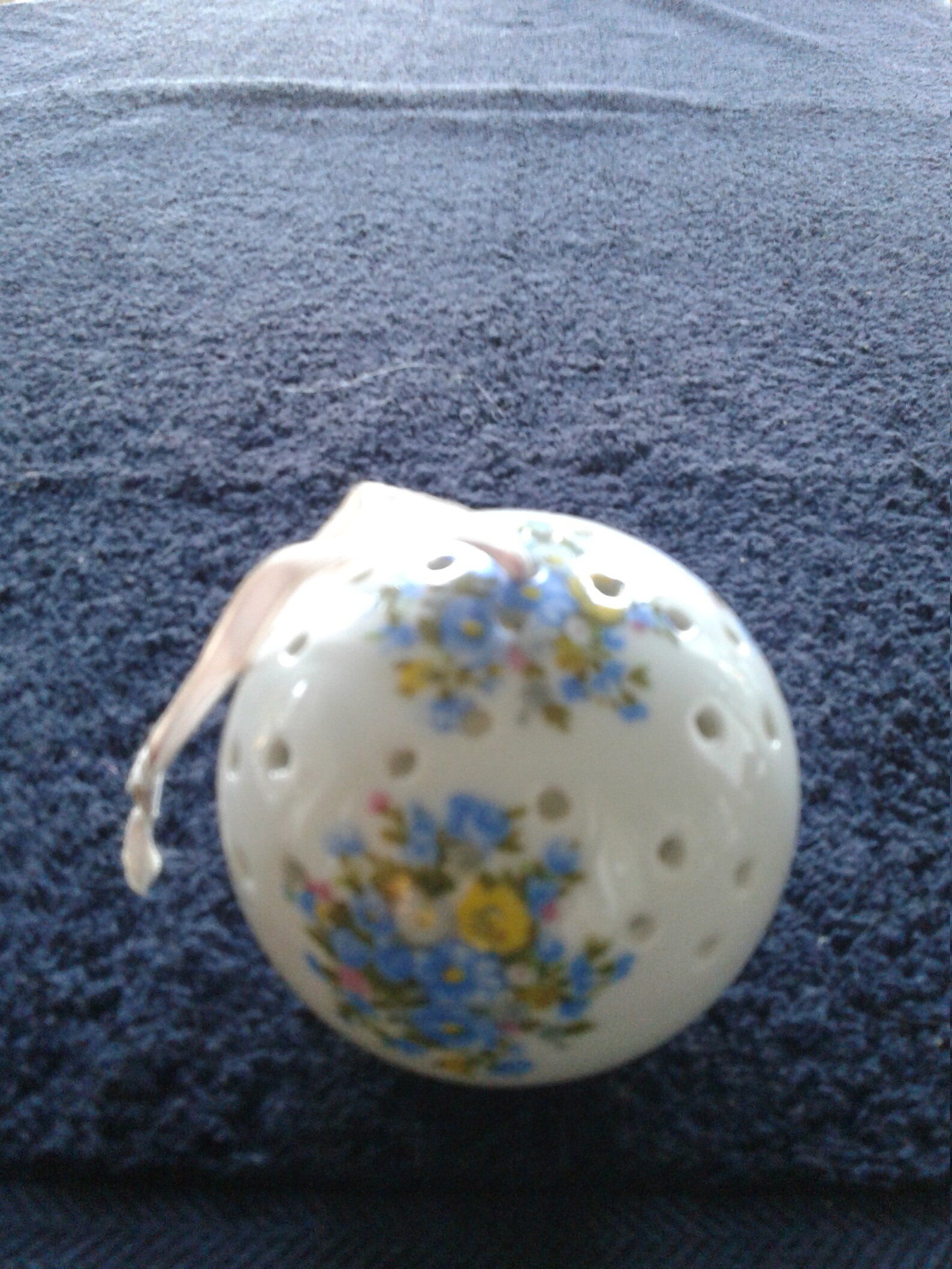 Vintage Porcelain Pomander Ball Made in Japan Spring Bouquet | Etsy