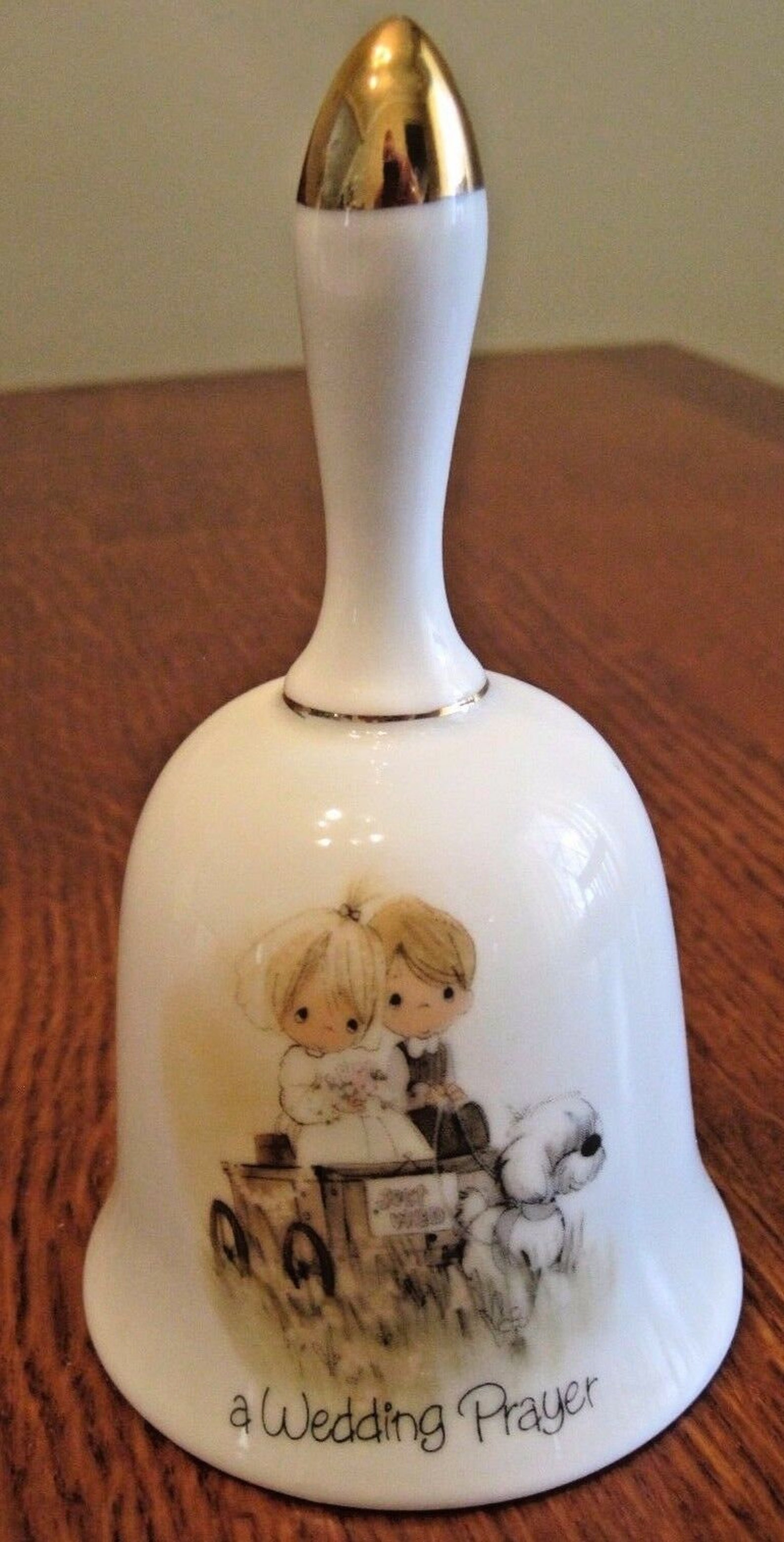 Vintage ENESCO Precious Moments Wedding Prayer Bell Made in | Etsy