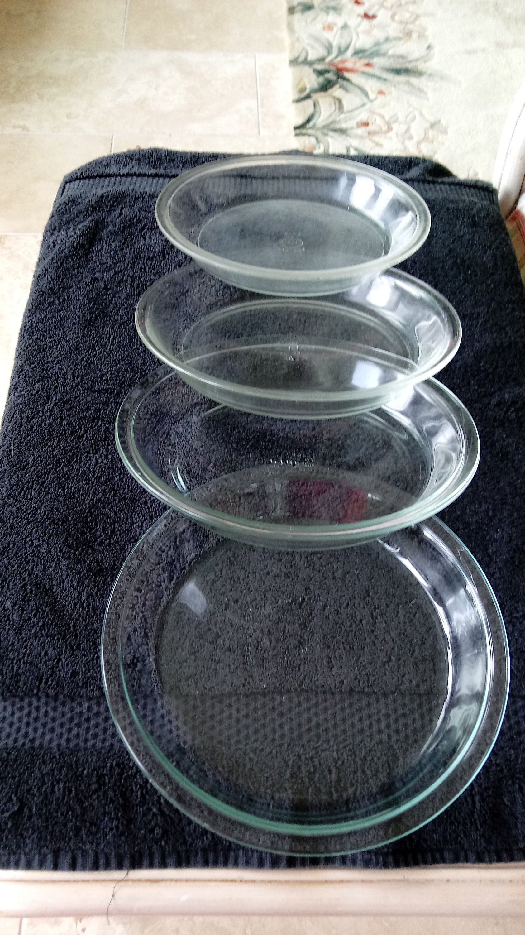 Vintage Pyrex Clear Glass Pie Plates Four 9 Pie Bakers - Etsy