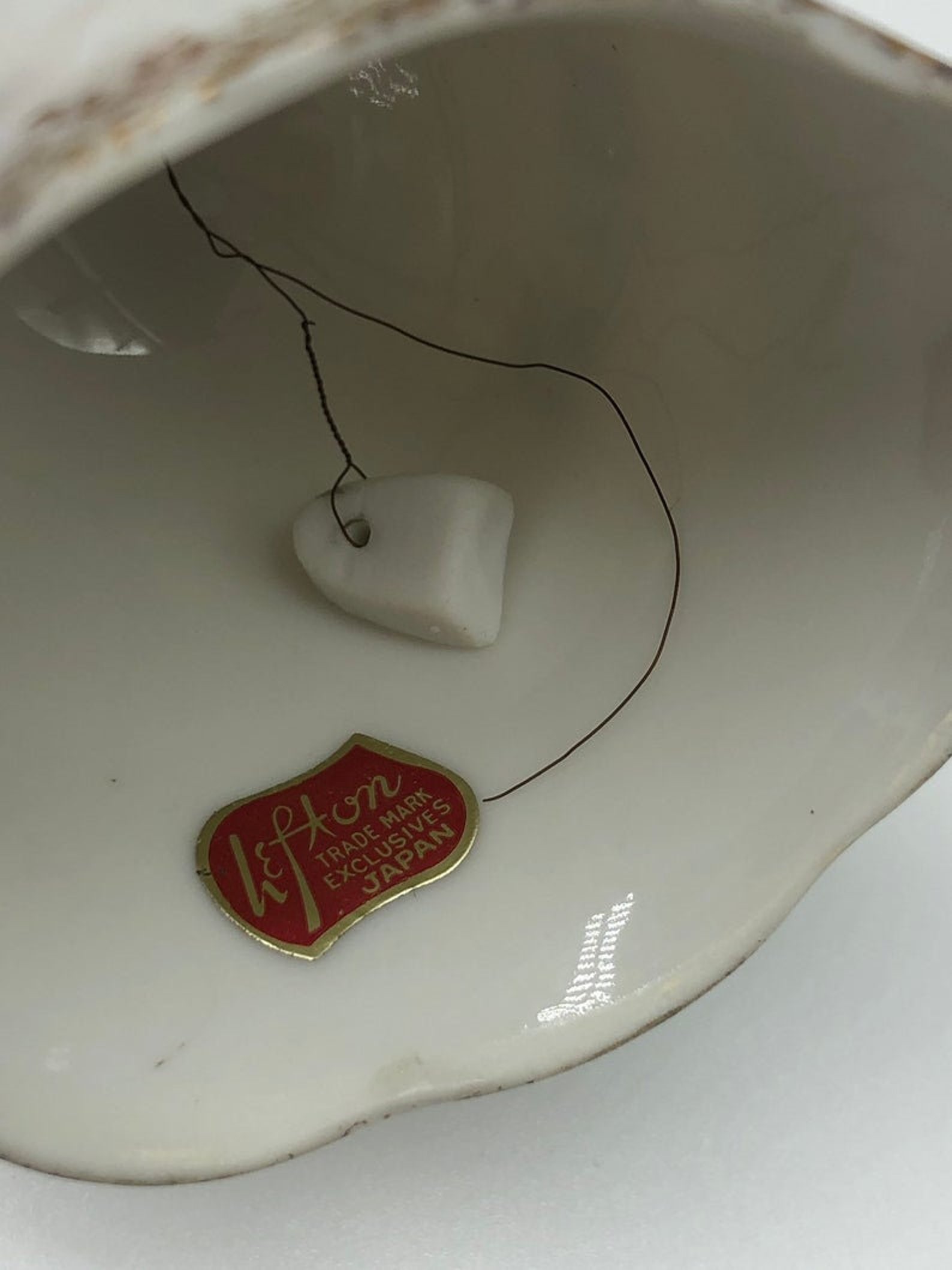 Vintage Lefton 50th Anniversary Bell White With Gold Trim | Etsy