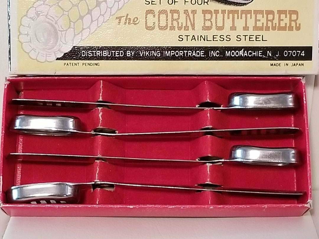 Vintage Alfred E Knobler CO, corn Butterer, Set of Four, Made in Japan ...
