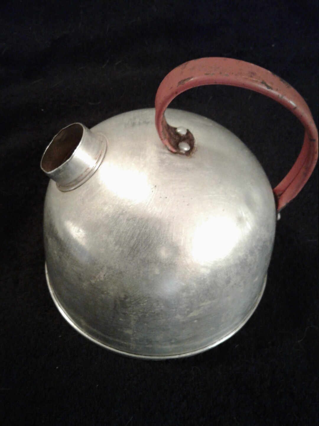 Vintage "pure Aluminum", Mid Century Kettle With Red Handle, Small, No ...