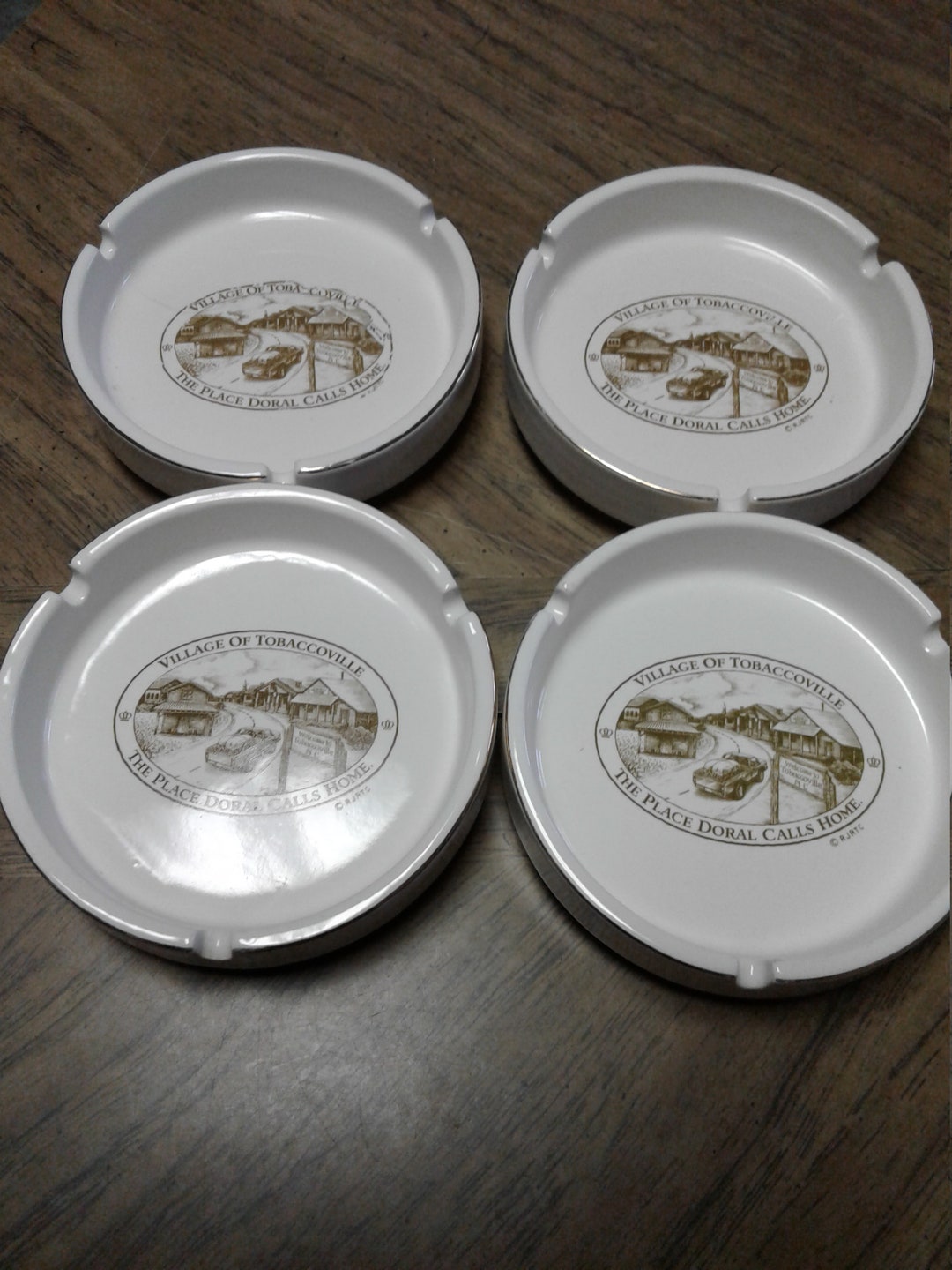 Vintage Ceramic Ashtrays 4, village of Tobaccoville, the Place Doral ...