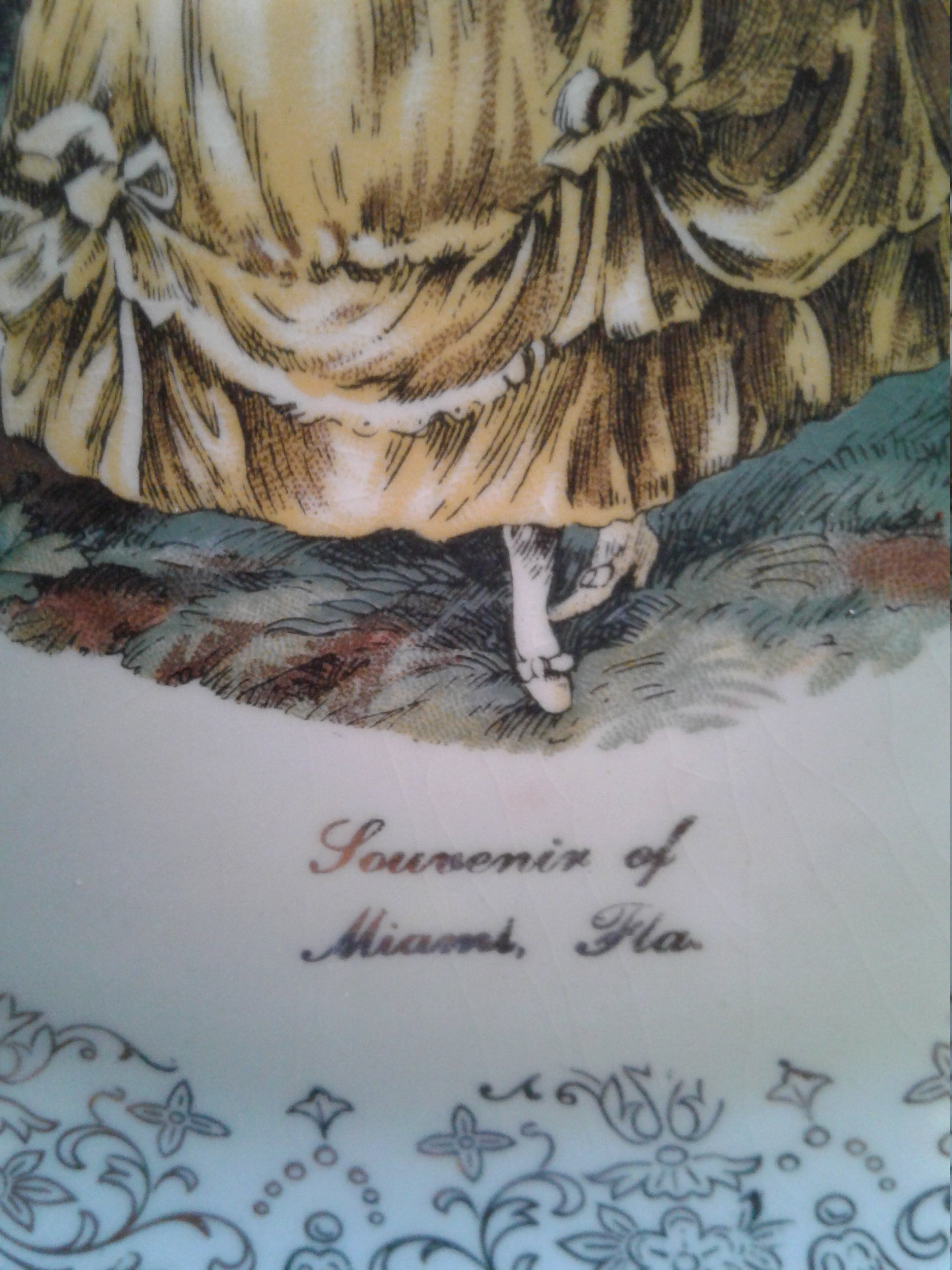 Vintage Sabine China Crest O Gold colonial Couple - Etsy