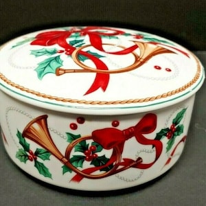 Vintage Mikasa China, 'jubilation', Round Lidded Box, Made in Indonesia ...