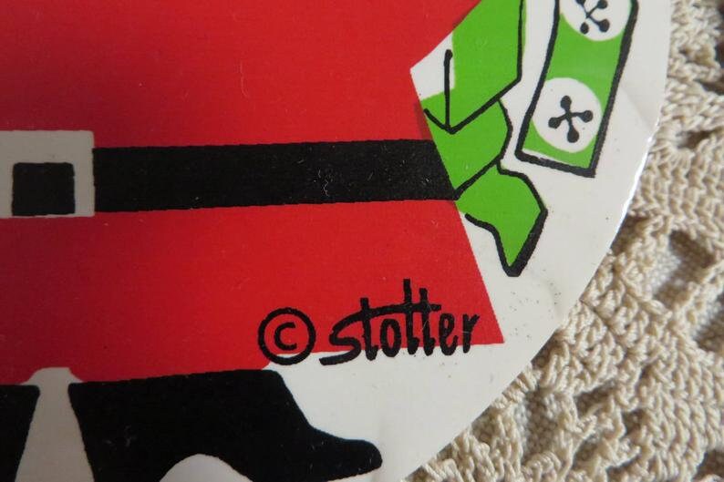 Vintage Stotter Coasters santa Clause With - Etsy