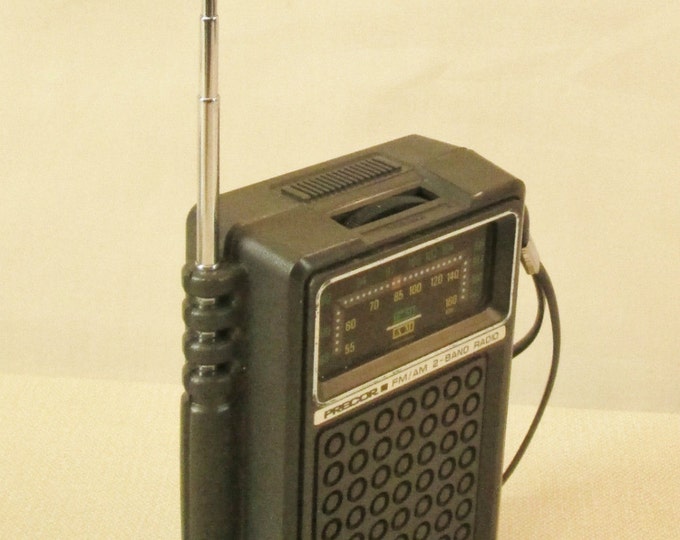 Vintage Precor FM AM 2-band Transistor Radio, 1970s, Made in Taiwan - Etsy
