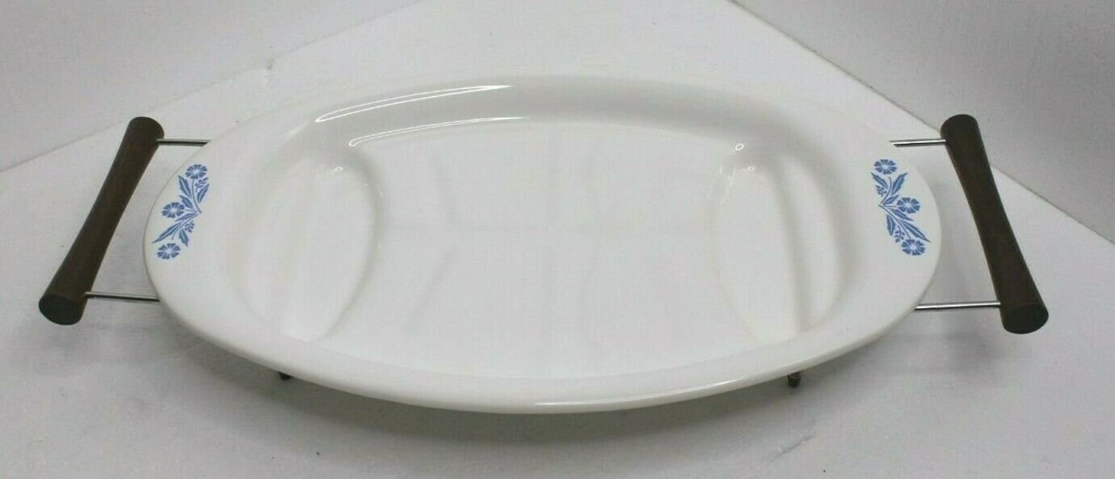 Vintage Corning Ware Footed-oval Platter P-13 Teak Wood - Etsy