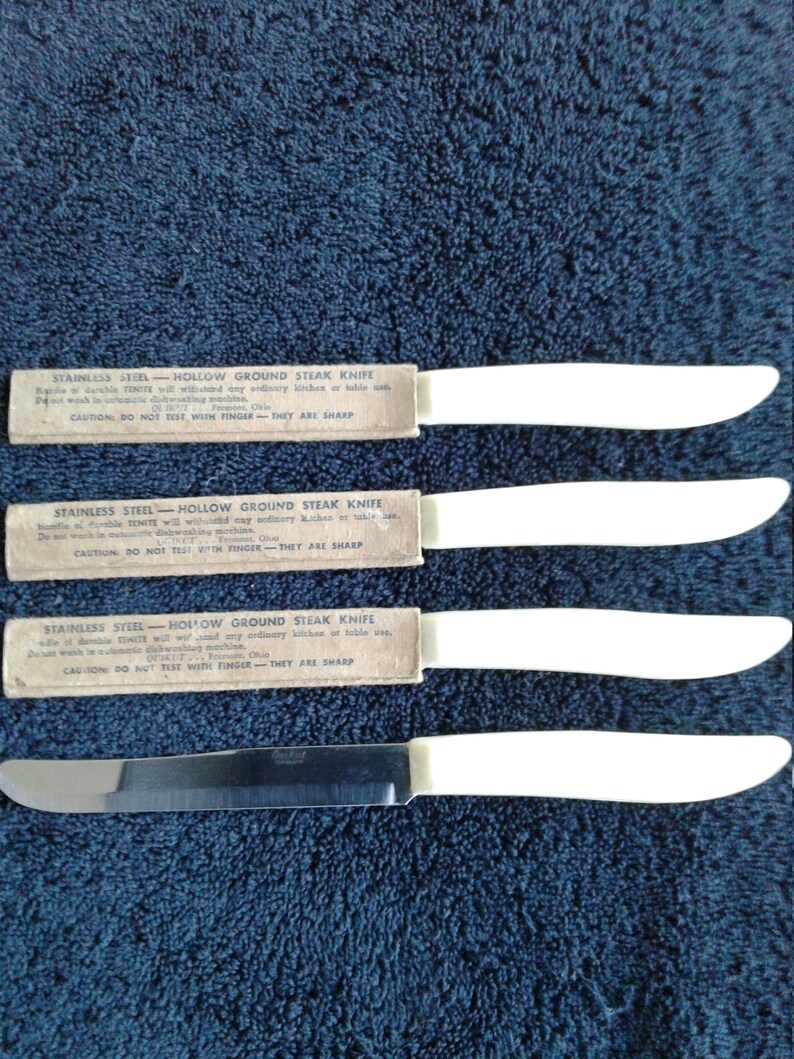 Vintage Quikut Stainless Knives 4 stainless Steel | Etsy