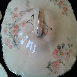 Vintage Homer Laughlin, Mixed Patterns, Pink Roses, 5 Saucers, Lidded ...