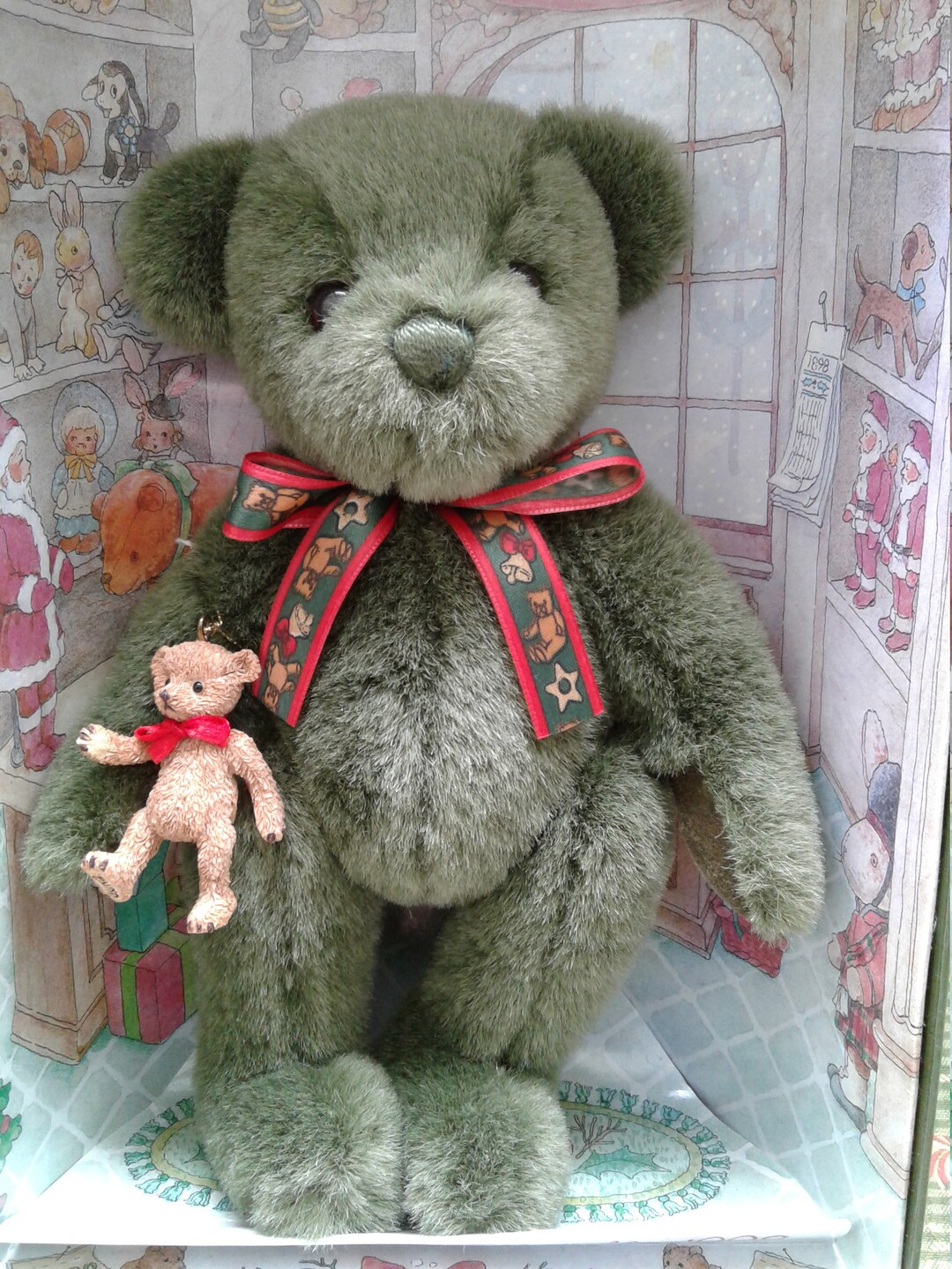 Vintage Bear, GUND Christmas Collectible Bear, 1998, "yulebeary", New ...