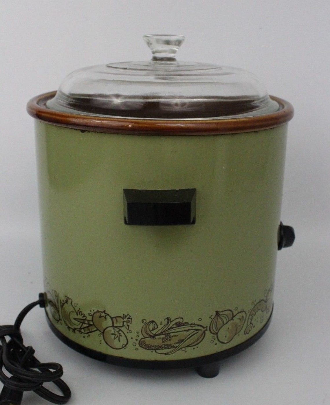Vintage S Rival Crock Pot Slow Cooker Model Avacado Green Hot Sex Picture