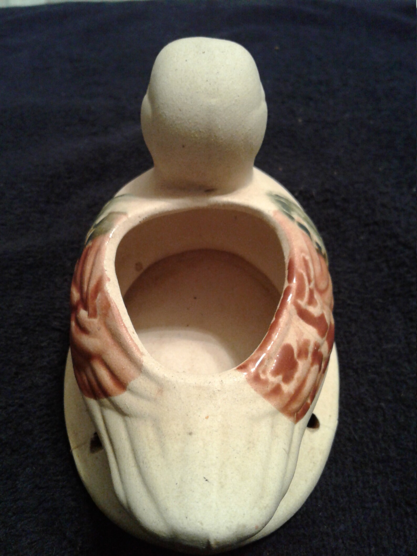 Vintage ARDCO Ceramic Baby Duck Floral Flower Indoor Planter, Wings and ...