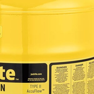 Vintage Justrite Mfg Co, "5 Gallon Gas Can Model Sf", Chicago, Rusted ...