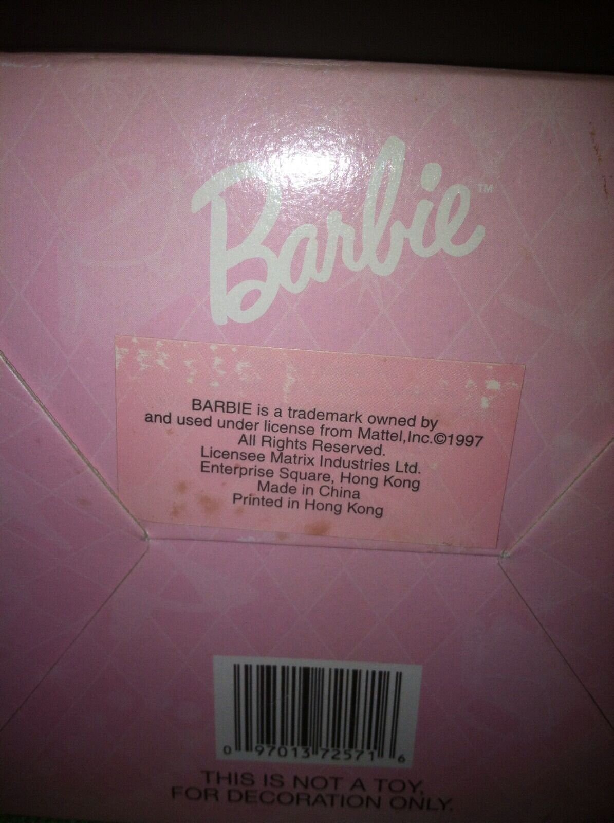 Vintage 1997 Mattel Holiday Barbie Decoupage Xmas Ball, Barbie and ...