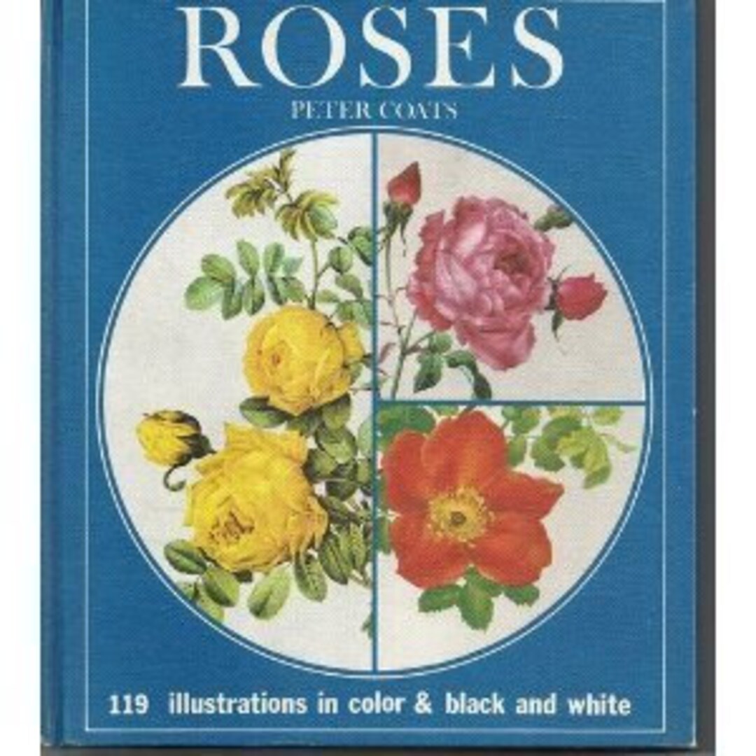 Vintage Book, "roses - 1973" by P Coates, Color Plates, Black White ...