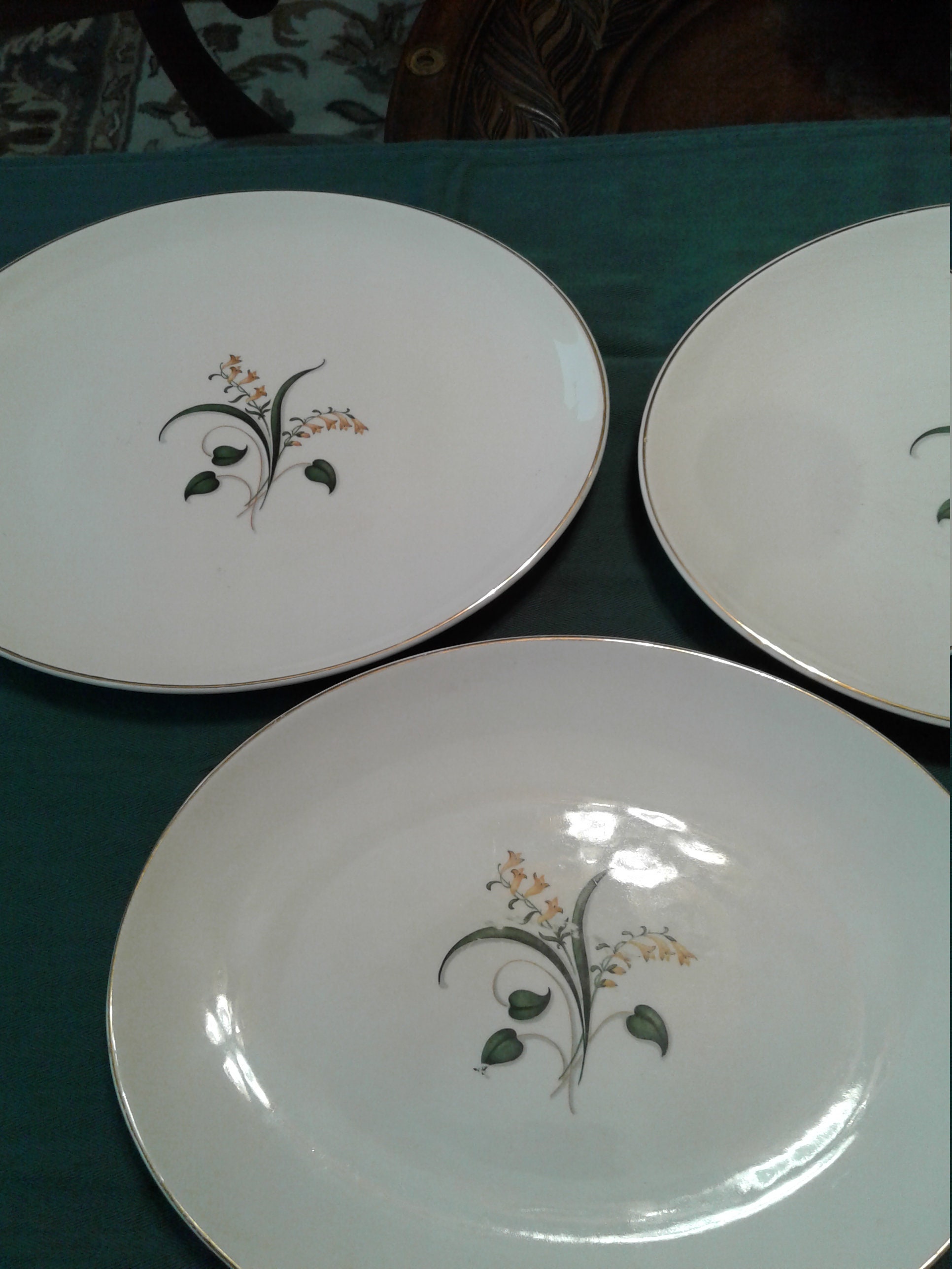 Vintage JK Knowles China forsythia Pattern 5 | Etsy