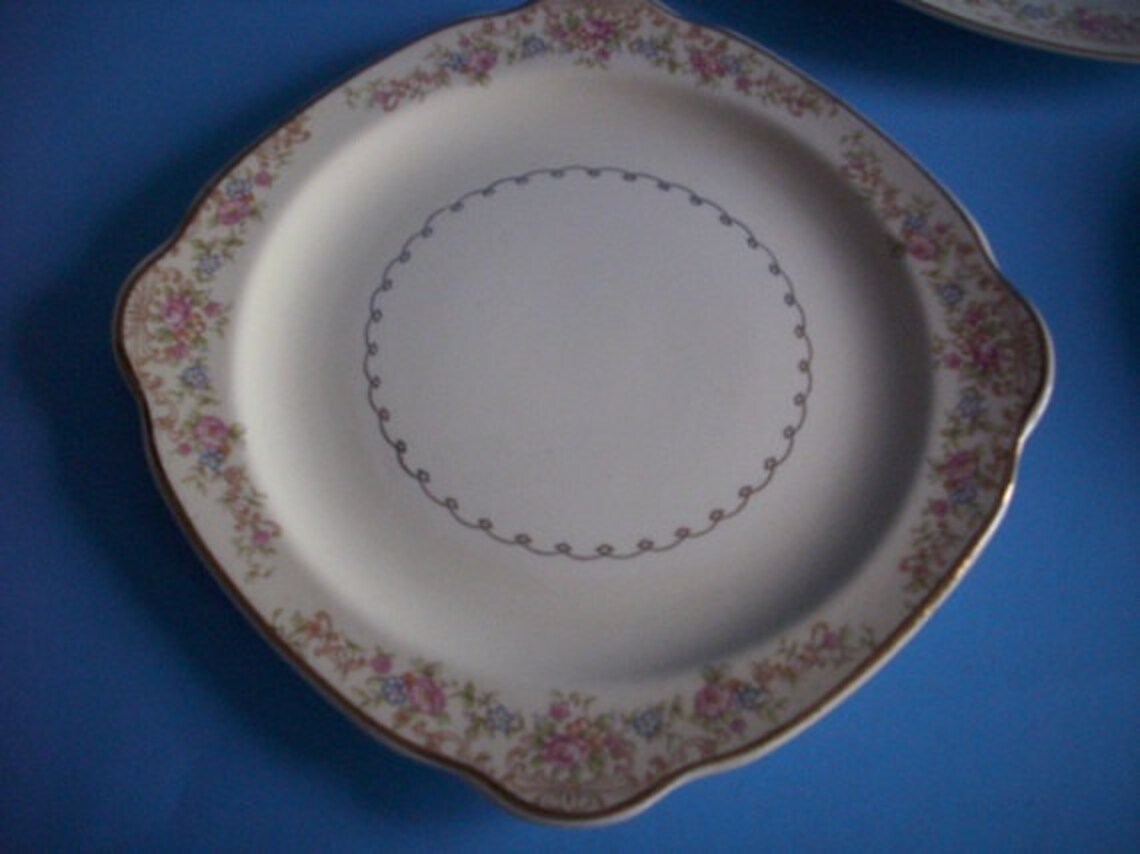 Vintage Paden City Pottery Square Salad Plate Duchess - Etsy