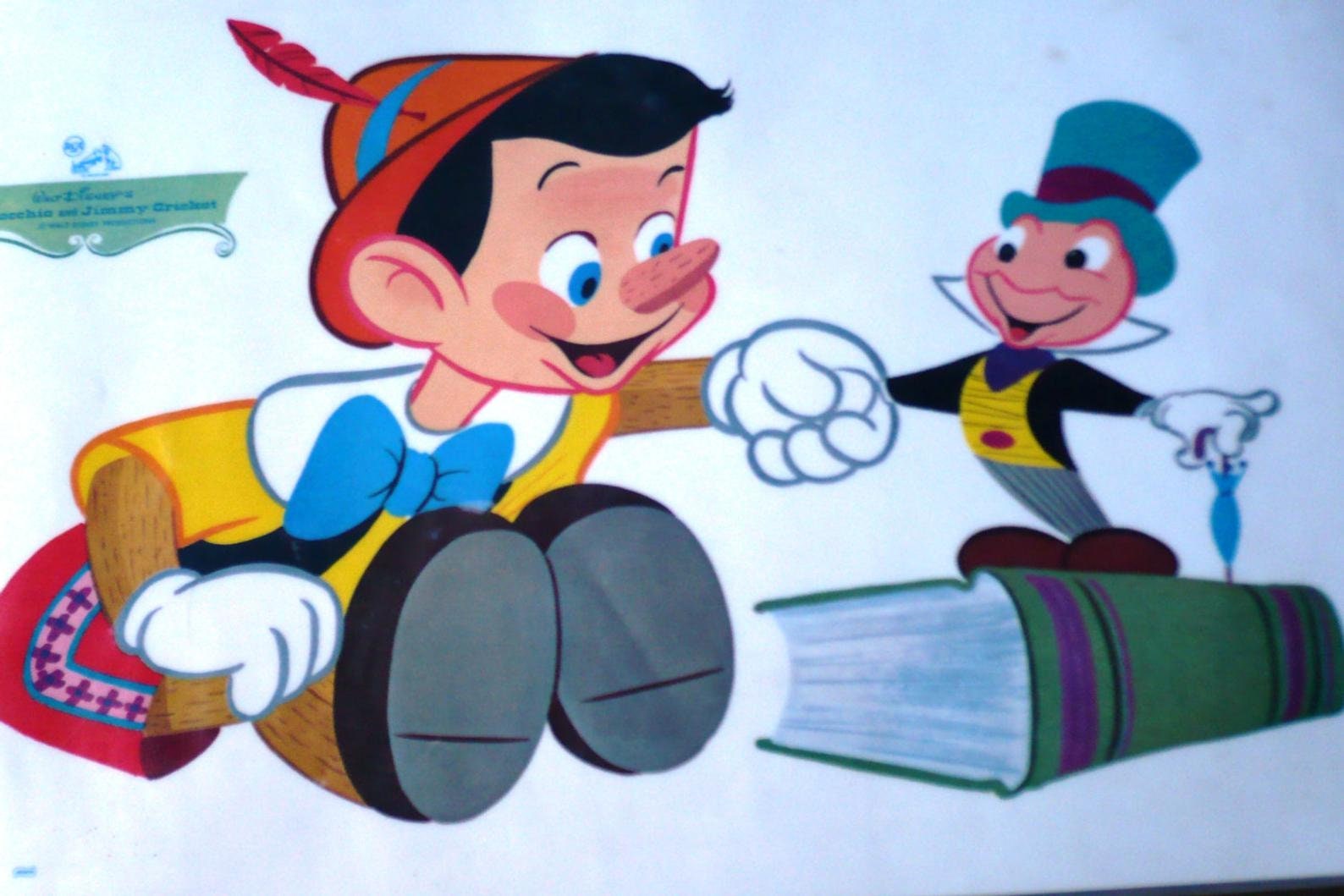 Vintage Walt Disney, Pinocchio and Jimmy Cricket, Place Mat, Circa ...