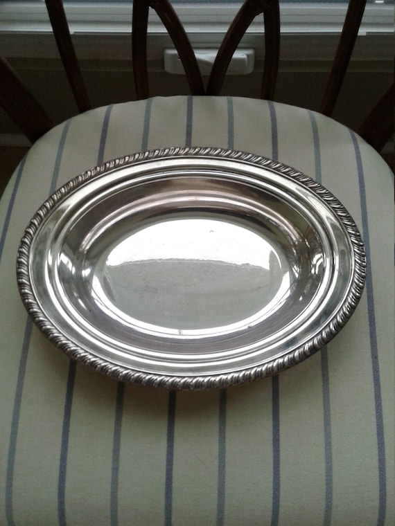 Vintage Silverplate Oval Serving Dish 11 1/2 long by 8 | Etsy
