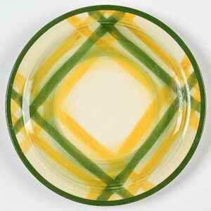 Vintage Vernon Ware, "green Gingham" Pattern, 20 Pieces, Circa 1949 ...