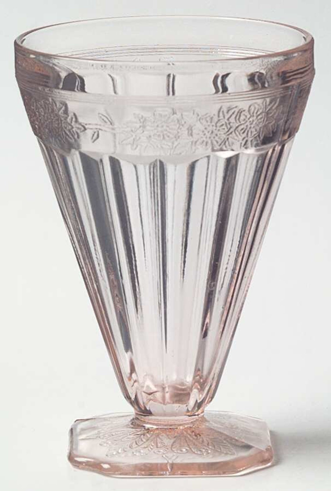 Vintage Jeannette Glass Pink "adam", Depression Glass, 10 Pieces, 7 ...