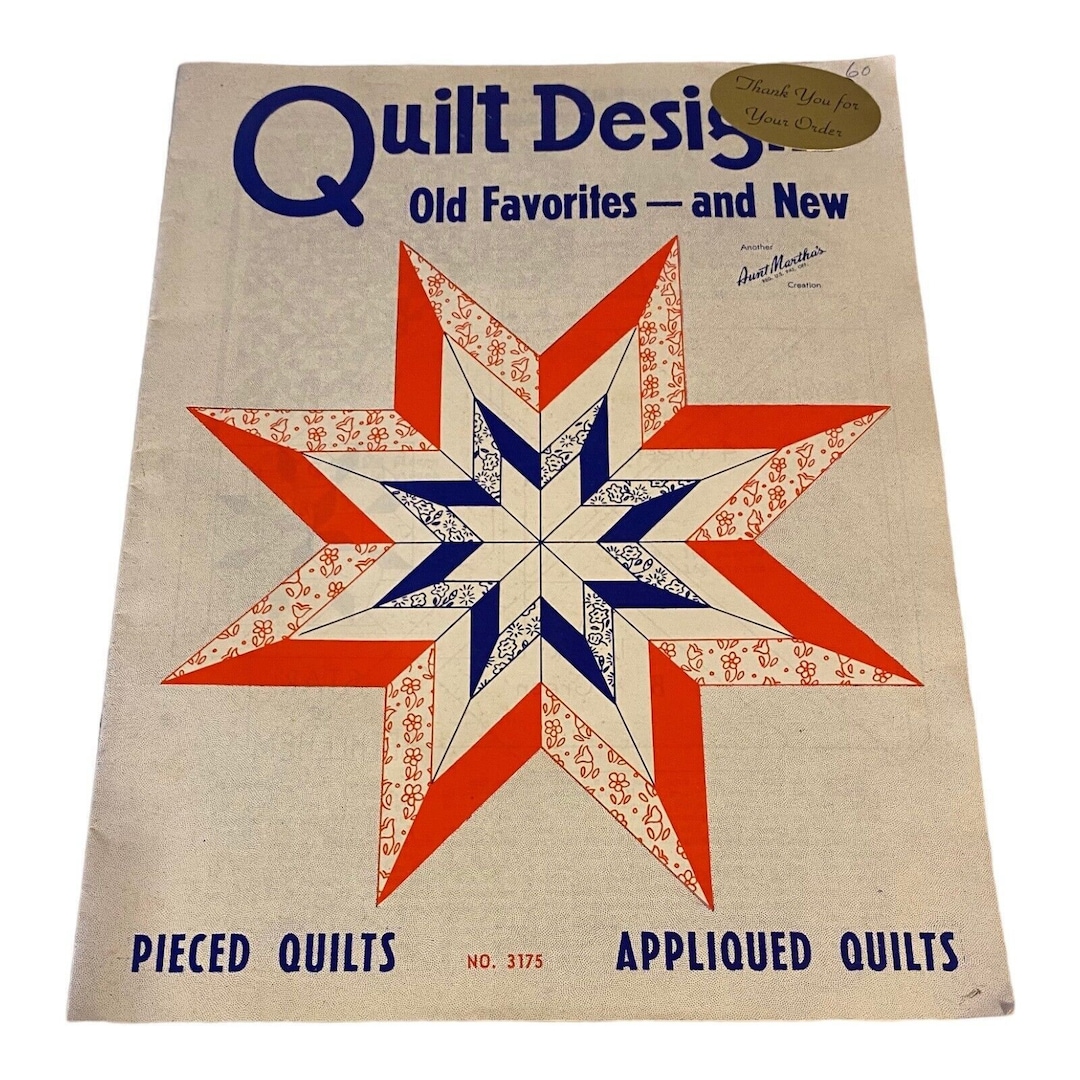 Vintage Quilt Pattern Book, 1970s, "quilt Designs, Old Favorites and ...