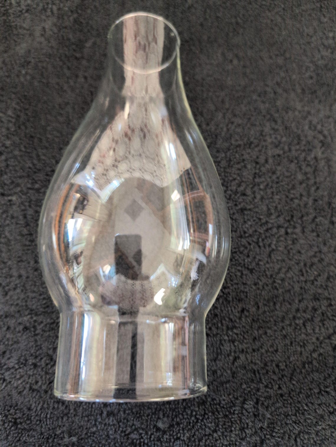 Vintage Clear Glass Chimneys, Circa 1990s, Oil Lamp Chimneys, 2 Sizes ...