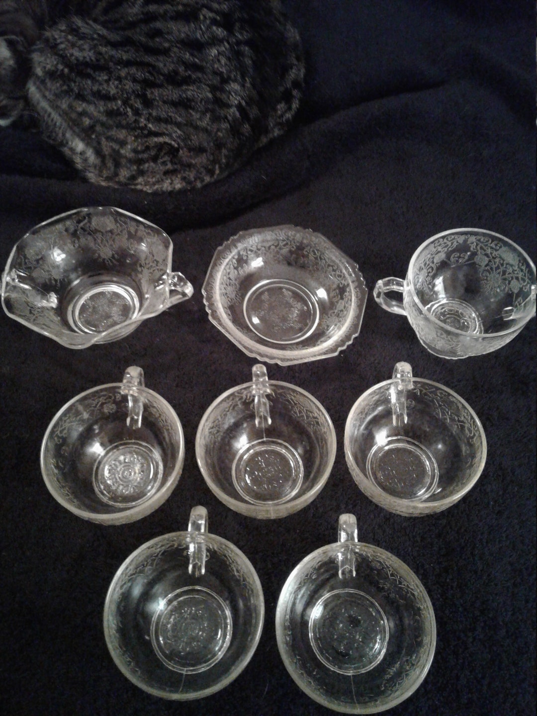 Vintage Depression Glass, Hazel Atlas, "florentine No. 1", Circa 1932 ...