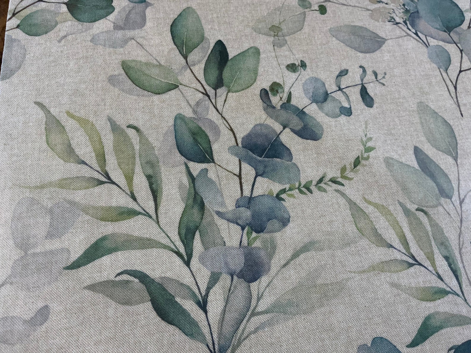 Linen Oilcloth Fabric, PVC Coated, Exclusive Morris Designs, Poet in ...
