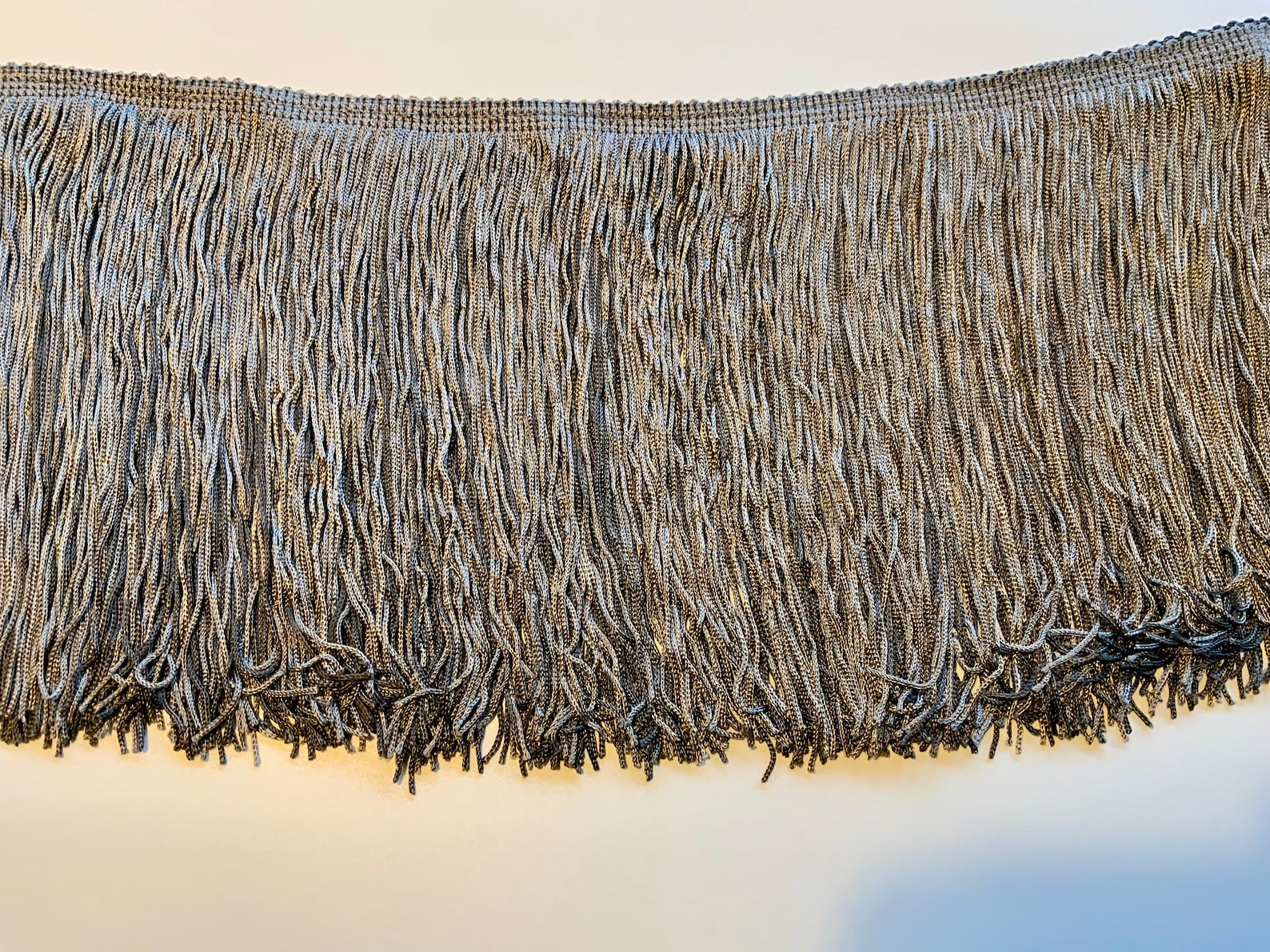 Voyage Textile, Tassel Fringe Trim, Charcoal & Silver, Colourway ...