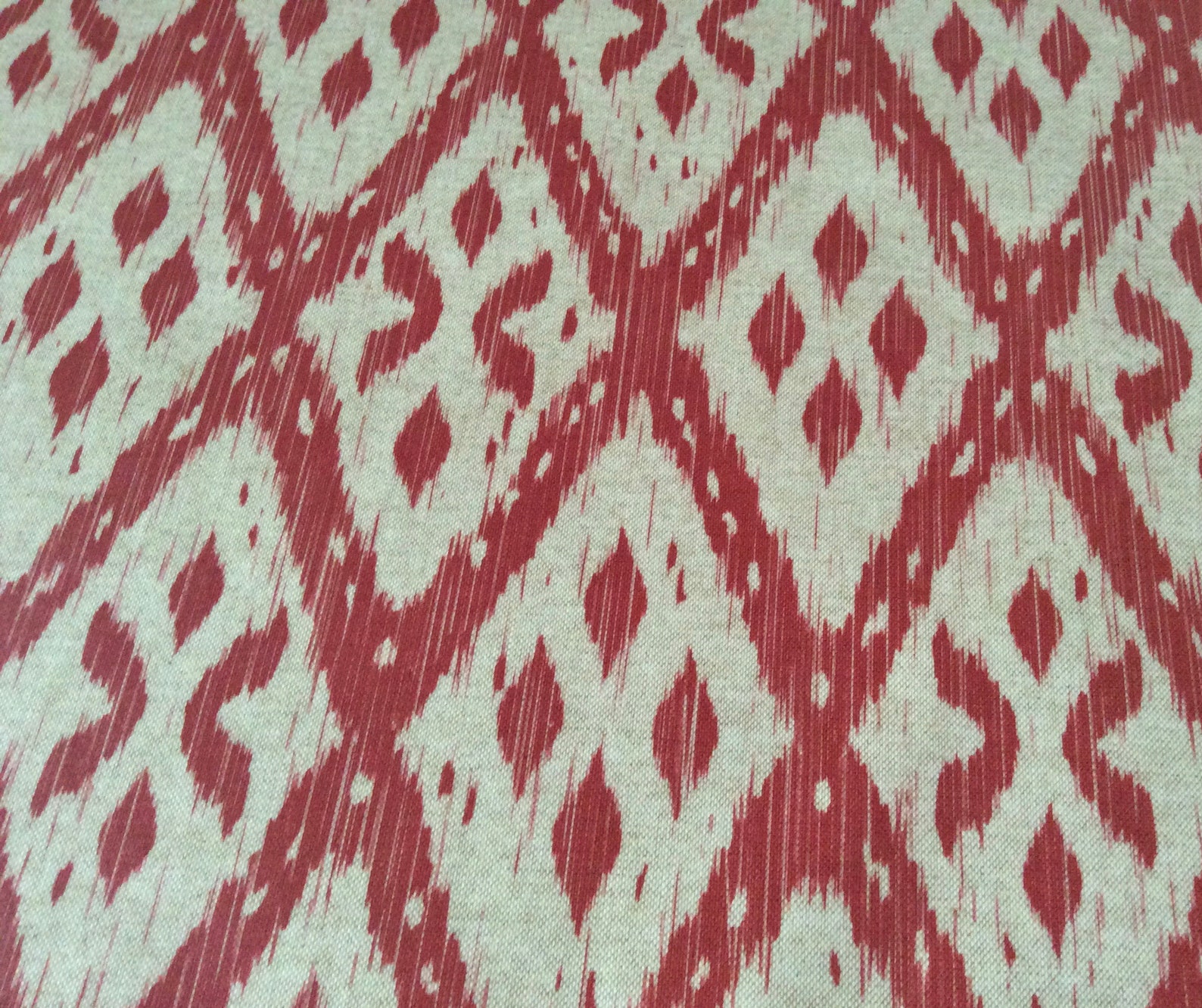 Oilcloth Fabric, PVC Coated, Exclusive Morris Designs, Saru in Chili ...