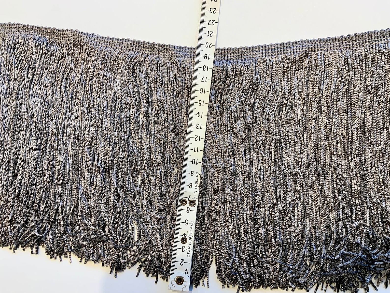 Voyage Textile, Tassel Fringe Trim, Charcoal & Silver, Colourway ...