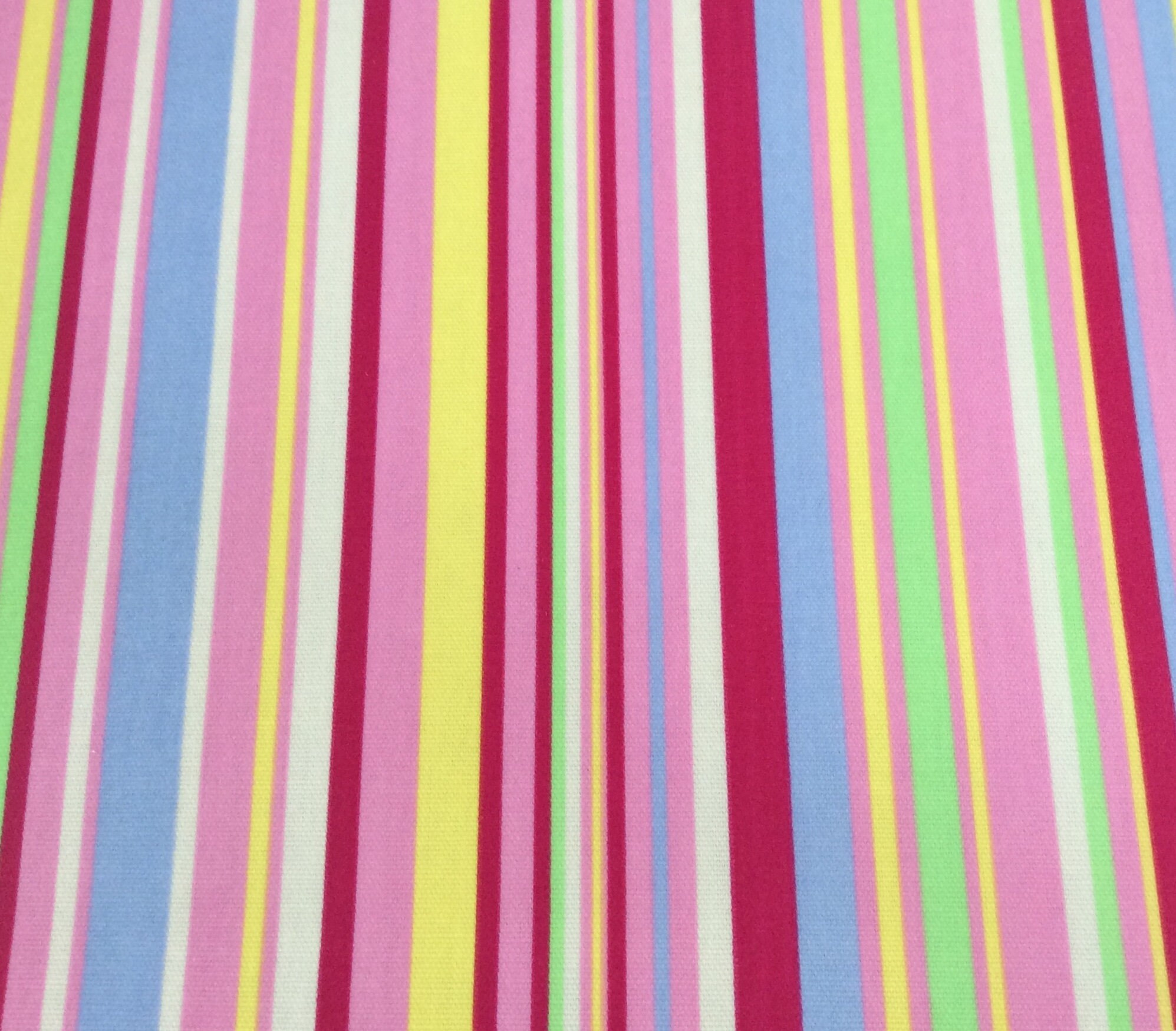 Oilcloth Fabric, PVC Coated, Deckchair Stripes, Pastel stripe, Per Meter
