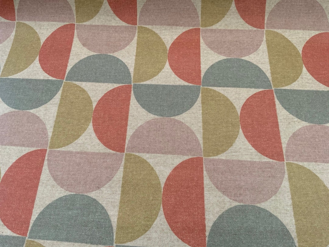 Oilcloth Fabric, Exclusive Morris Designs, Athena in Gold & Sea Holly ...