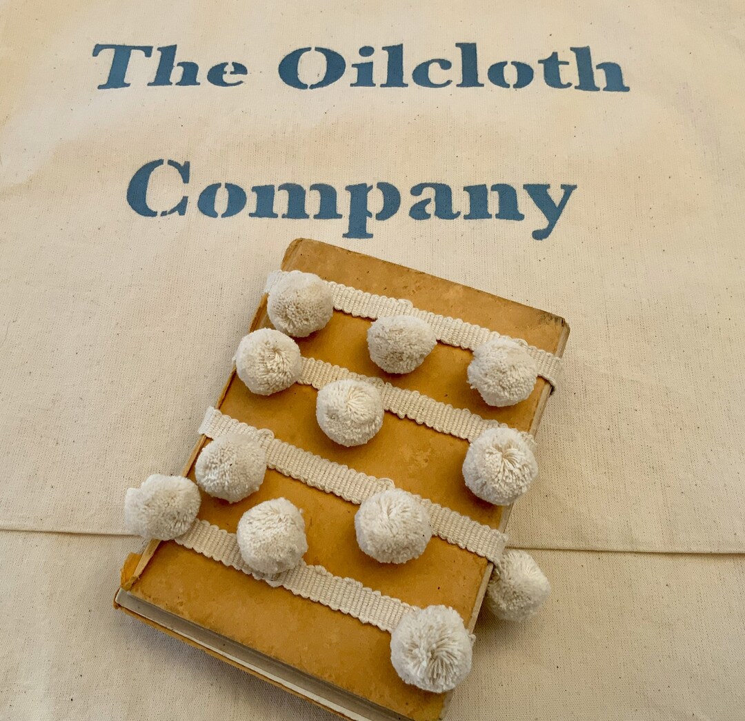 Soft Linen Colourway Bobble Trim Fringe 100% Cotton, Superb Quality ...