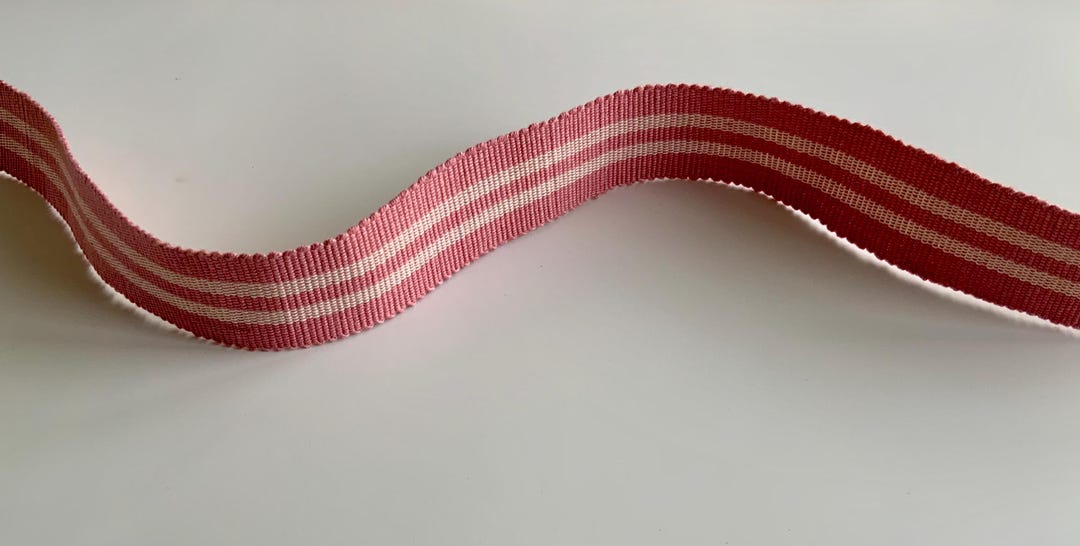 Tea Rose & Ivory Braid, Webbing, 100% Cotton, Superb Quality, per Meter ...