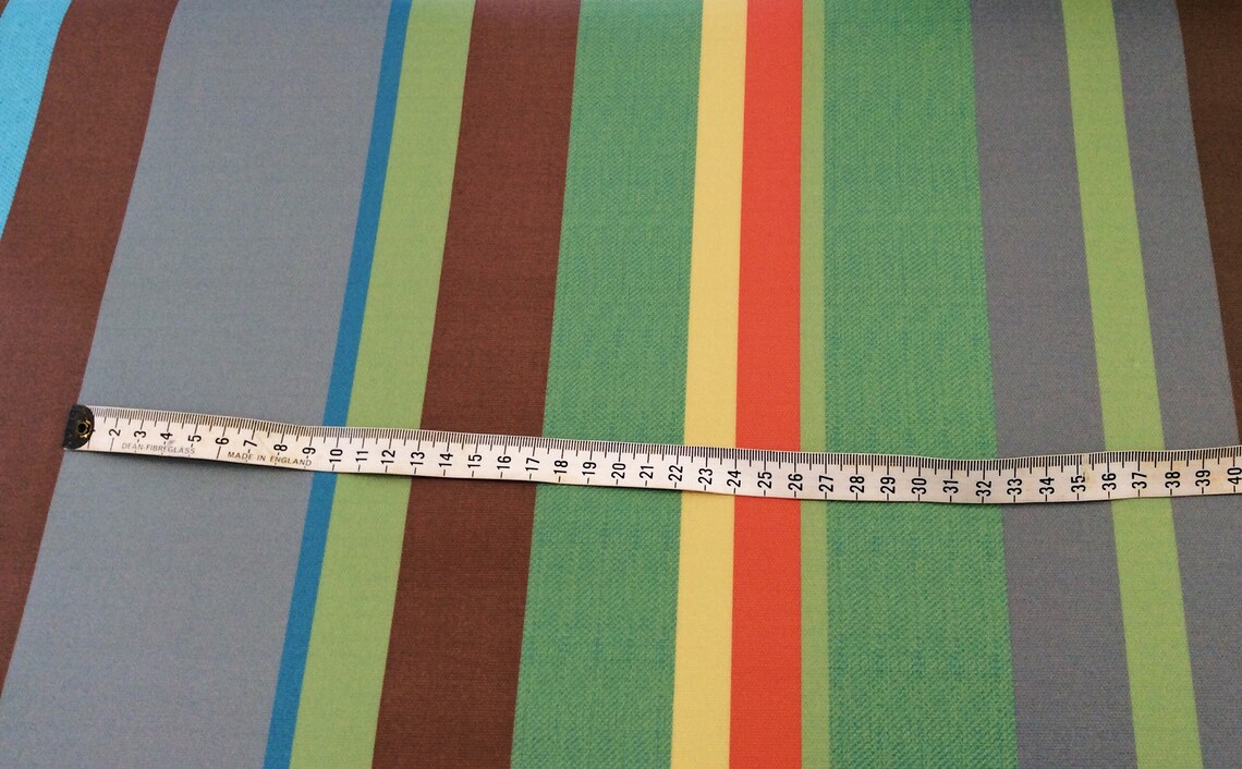 Oilcloth Fabric, PVC Coated, French Stripes, Toulouse Stripe, per Meter ...