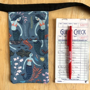 Mermaid MINI Server Apron Pouch Sea Blue Sirens 3 Pocket Little Cafe ...