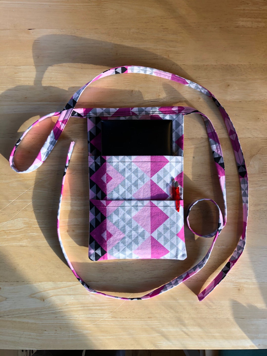 Pink Chevron Server Waitress Apron Hip Pouch Waitstaff Barista ...