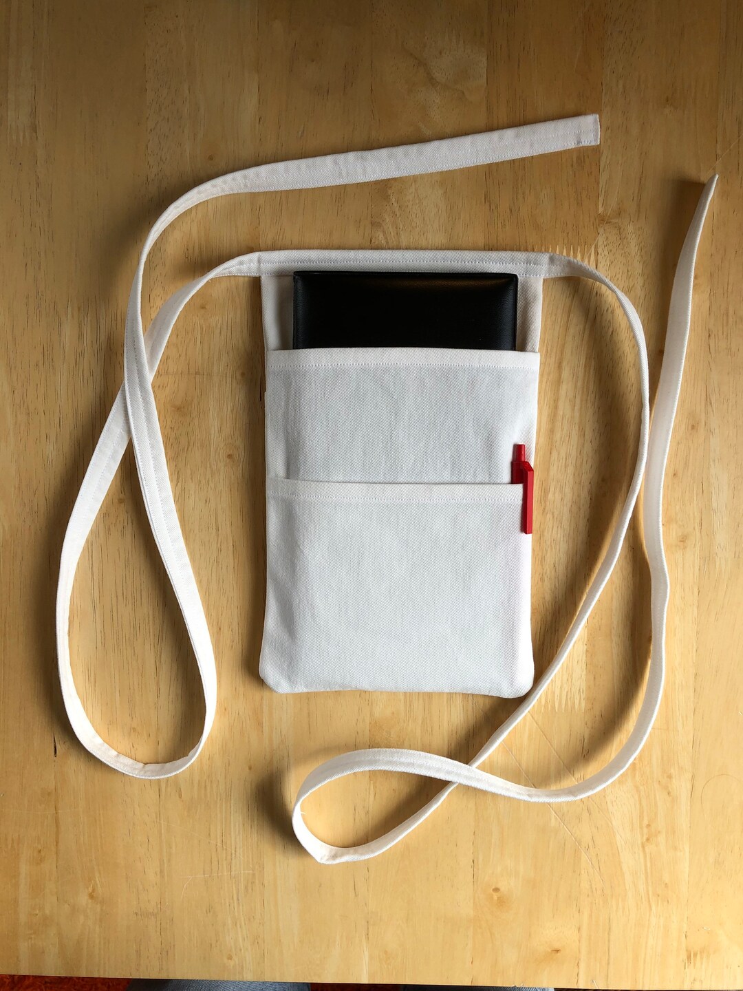 White Server Apron Hip Pouch Waitstaff Waitress Waiter Bartender ...