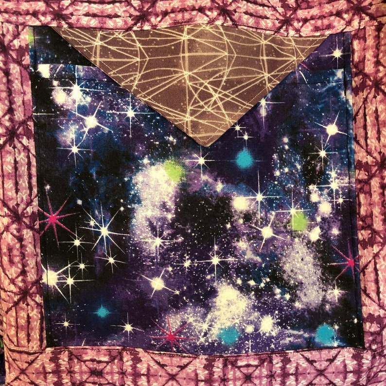 Batik Space Galaxy Patchwork Skirt W/ Elastic Waist Large - Etsy