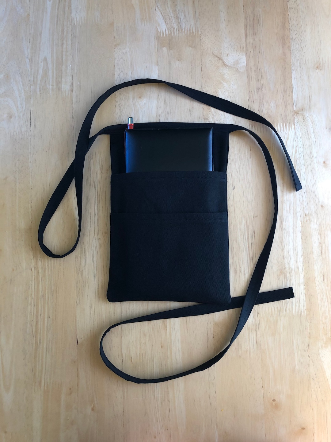 Black Server Apron Apron Hip Pouch Waitstaff Waitress Waiter Bartender ...