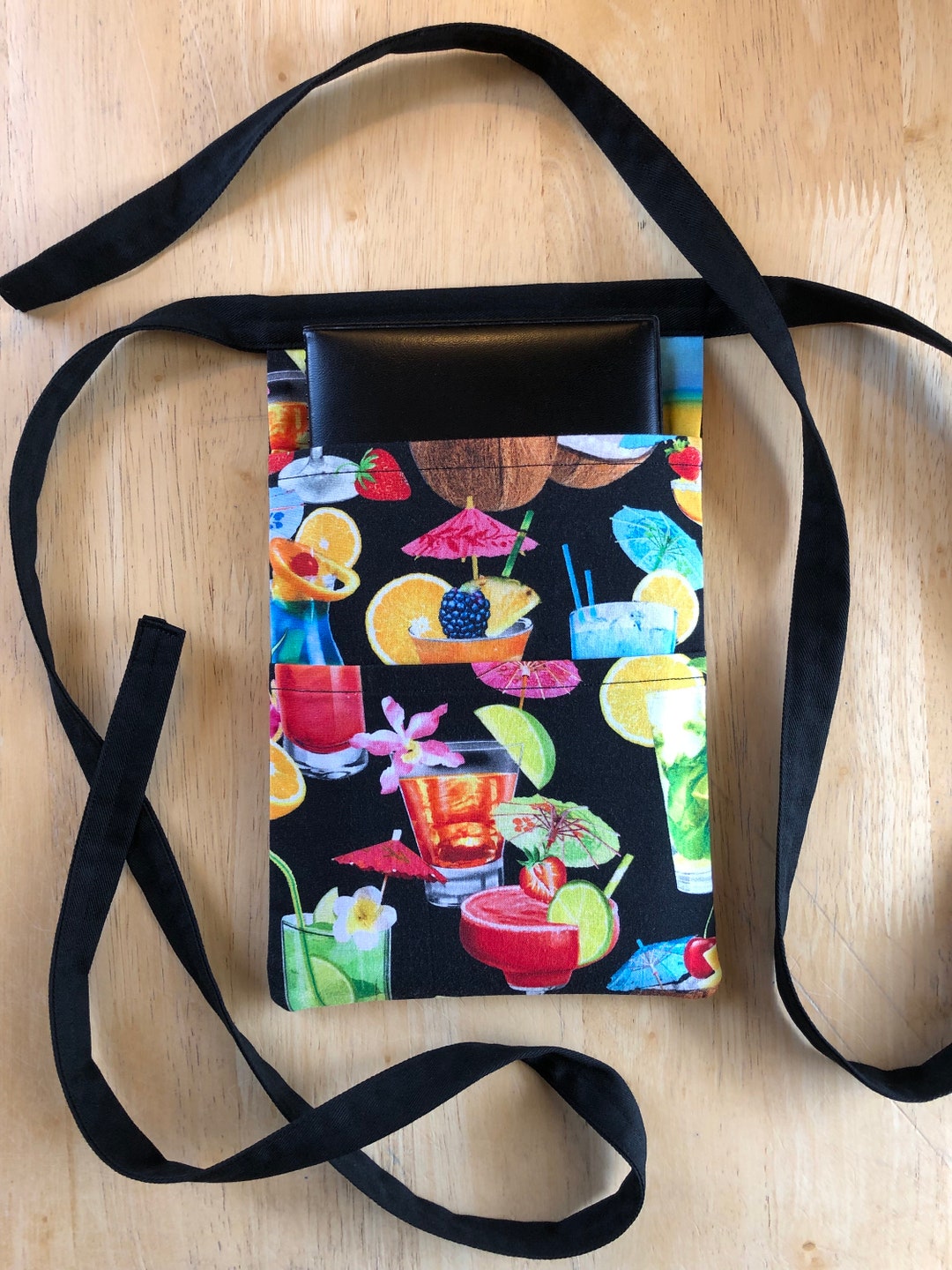 Cocktail Server Apron Pouch W/ 3 Pockets - Margarita Mojito Beer ...